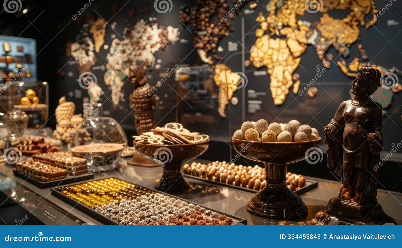 A Display of Chocolates from Different Countries is Presented in a ...