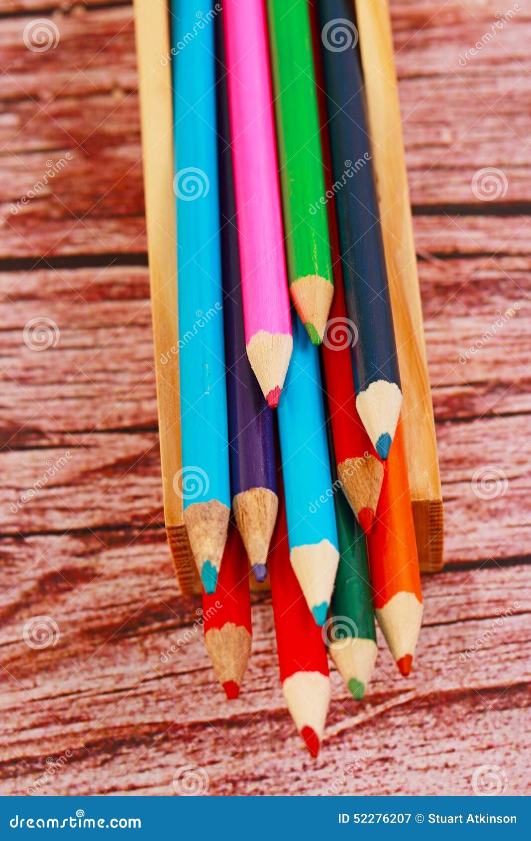 Display of colored pencils stock image. Image of lead - 52276207