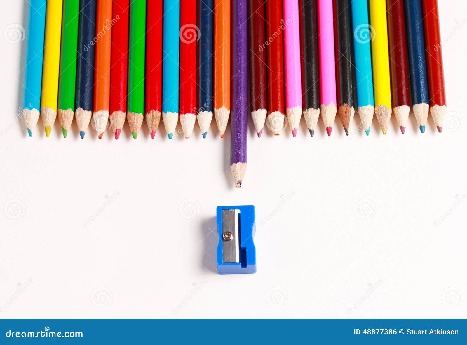 A Display of Colored Pencils Stock Photo - Image of color, pencil: 48877386