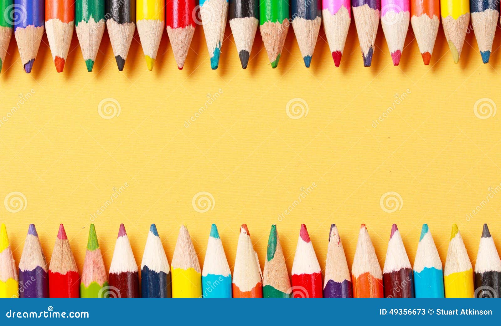 A Display of Colored Pencils Stock Image - Image of creativity, objects ...