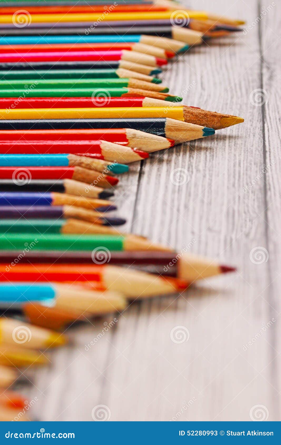 Display of colored pencils stock image. Image of office - 52280993