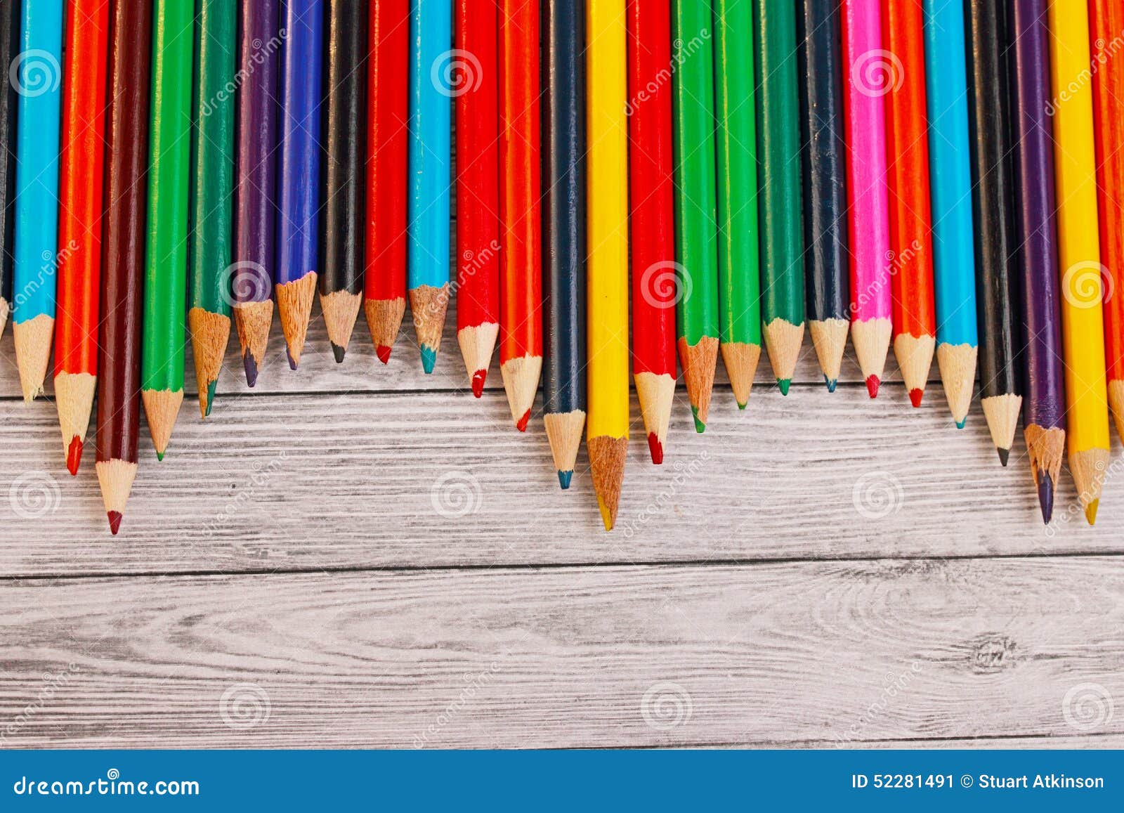 Display of colored pencils stock image. Image of office - 52281491