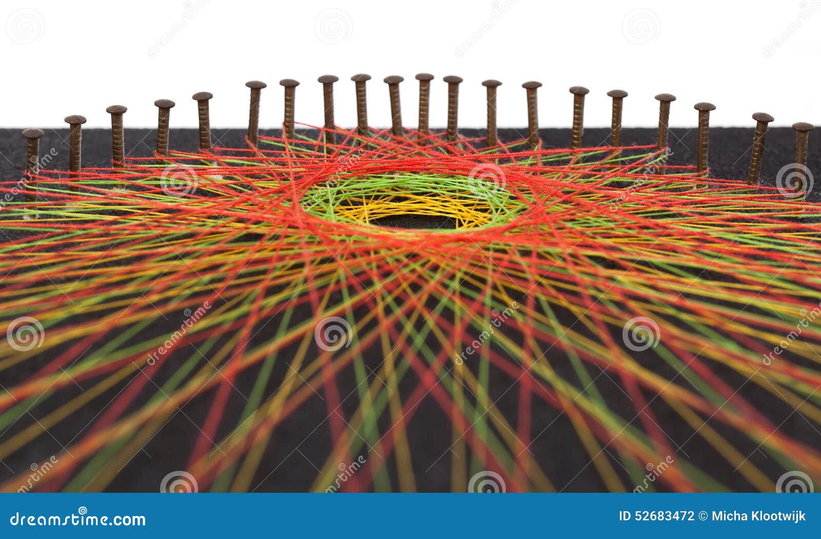 Display of Colorful Threads Stock Photo - Image of thread, perspective ...
