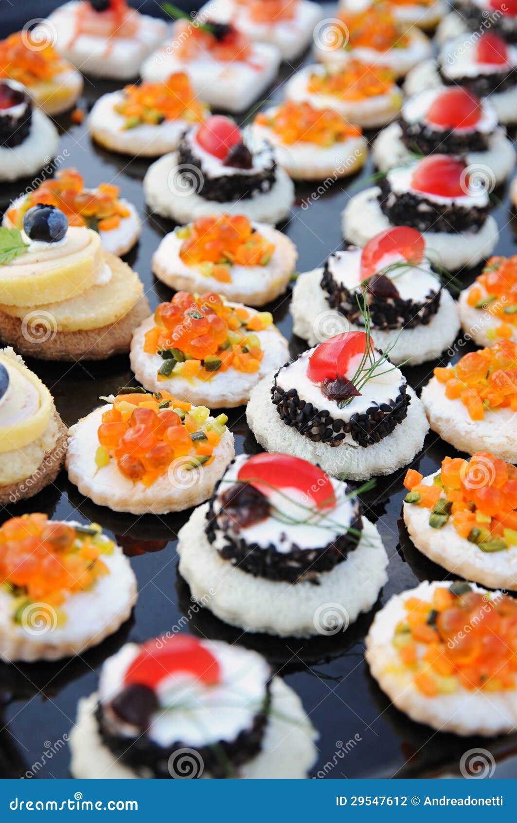 Display of Colourful Appetizers Stock Photo - Image of colourful, hors ...
