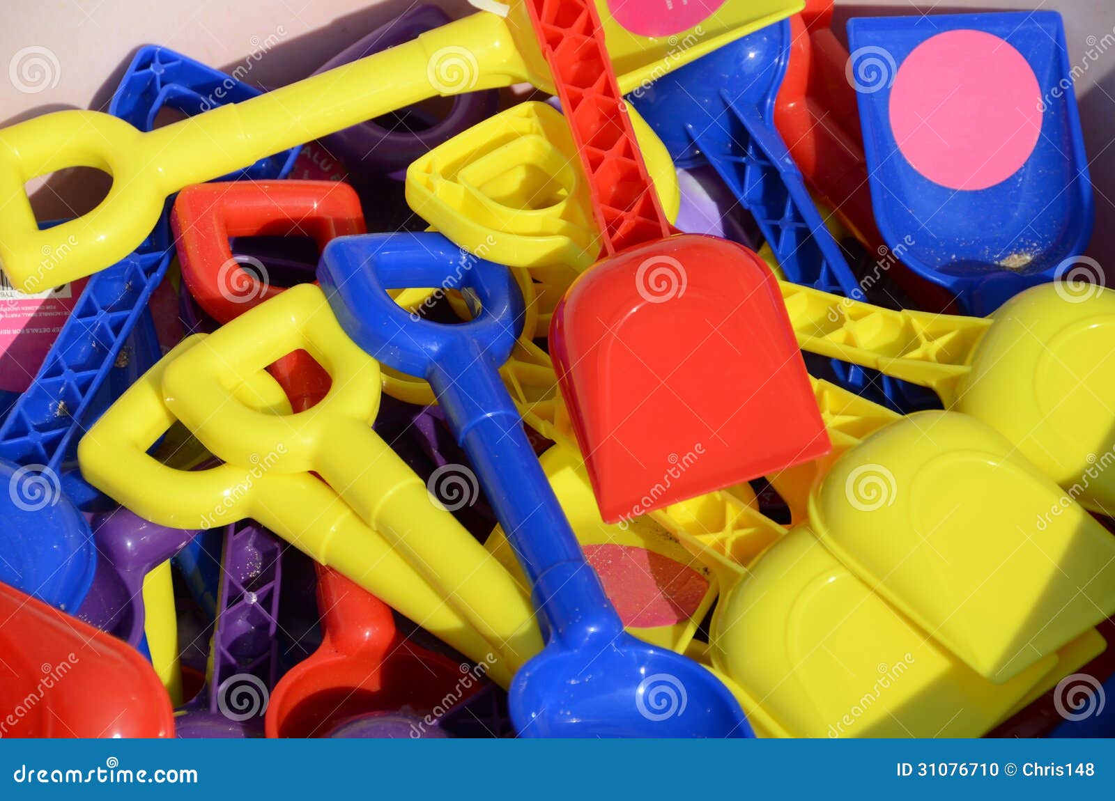 Display of Colourful Children Spades Stock Photo - Image of spade ...