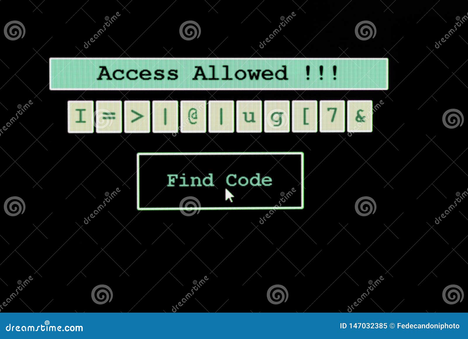 Display of a Computer with Text Access Allowed Stock Illustration ... Display of a Computer with Text Access Allowed Stock Illustration ...
