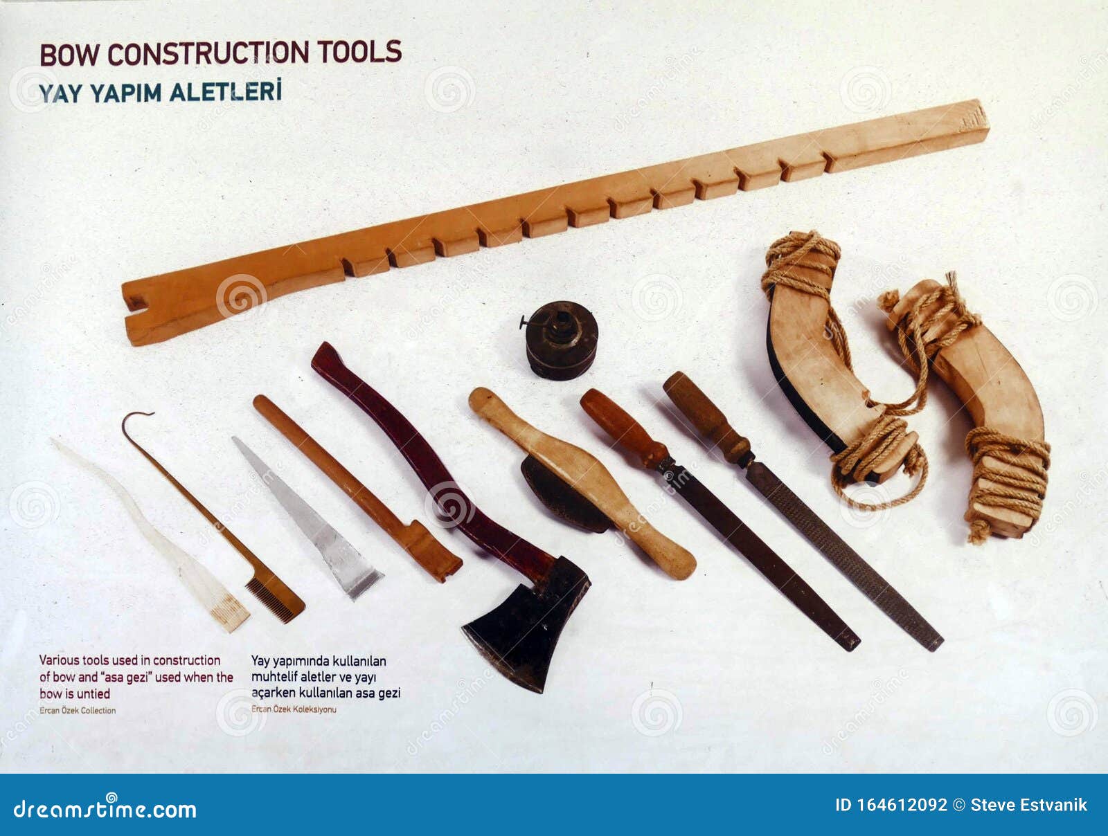 Display of the Construction of Compund Bow and Arrows Editorial ...