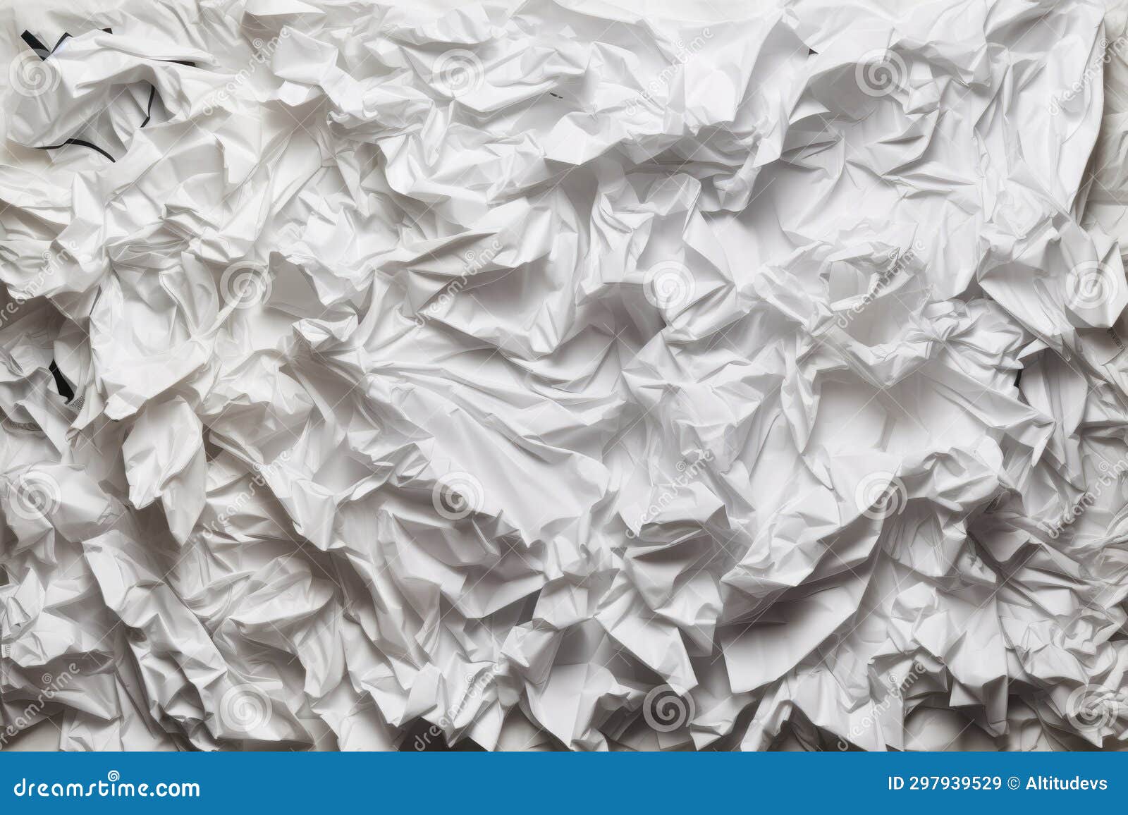 Display of Crumpled Lined Paper from a Notebook Stock Image - Image of ...