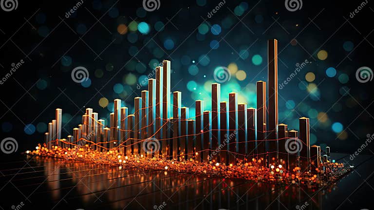 Display with data set stock illustration. Illustration of graphic ...
