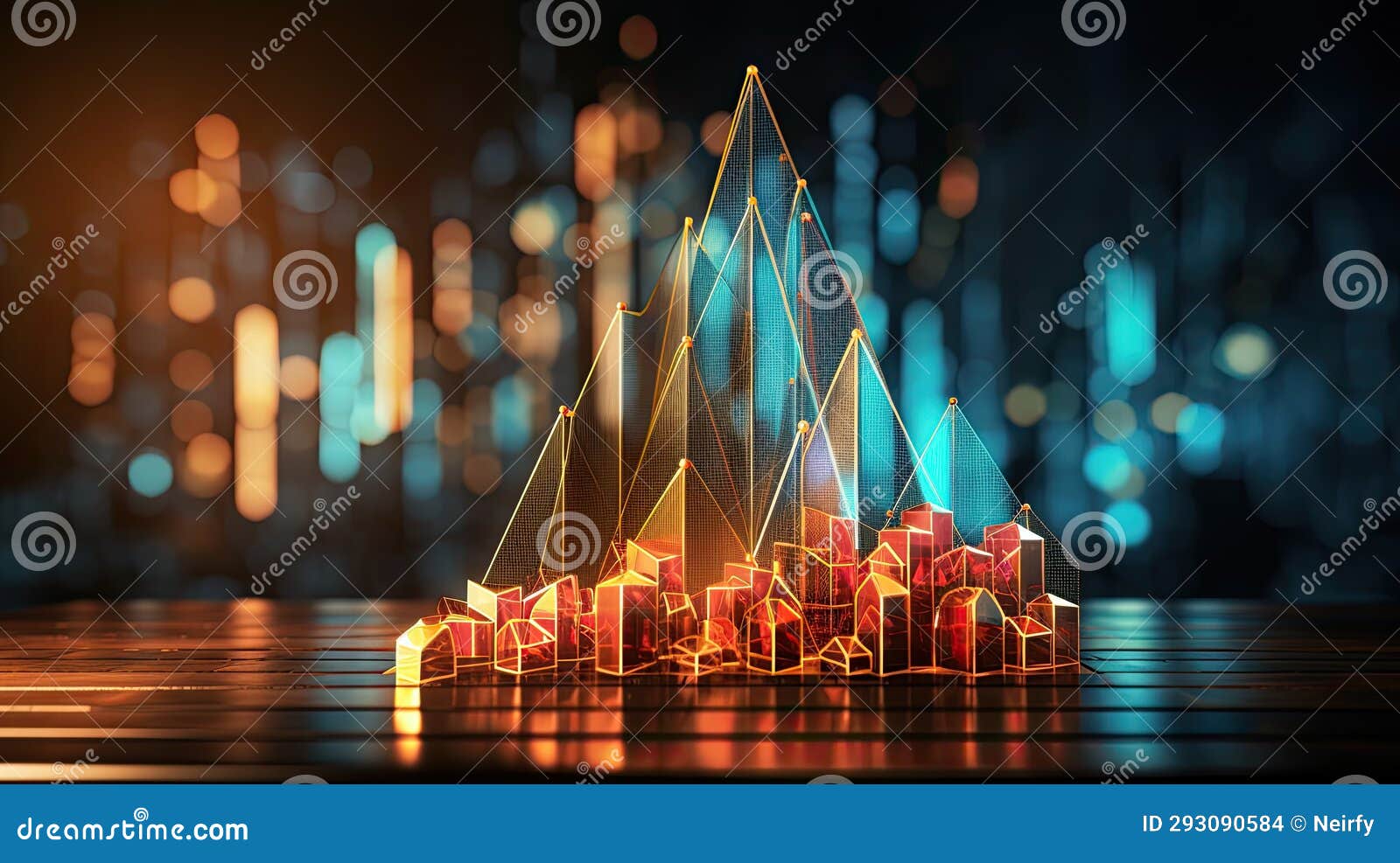 Display with data set stock illustration. Illustration of graphic ...