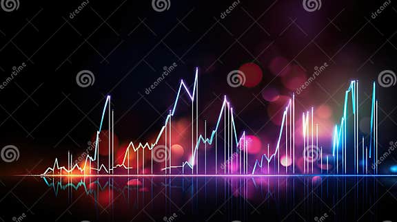 Display with data set stock illustration. Illustration of technology ...