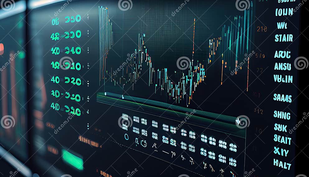 Display with data set stock photo. Image of growing - 335384466