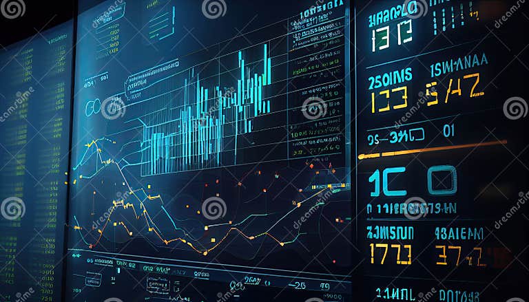 Display with data set stock image. Image of technology - 335384495