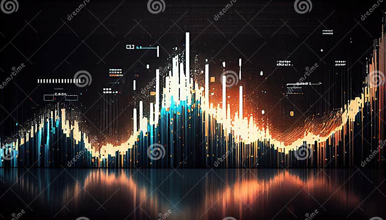 Display with data set stock illustration. Illustration of concept ...