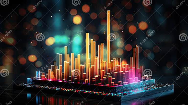 Display with data set stock illustration. Illustration of chart - 285327835