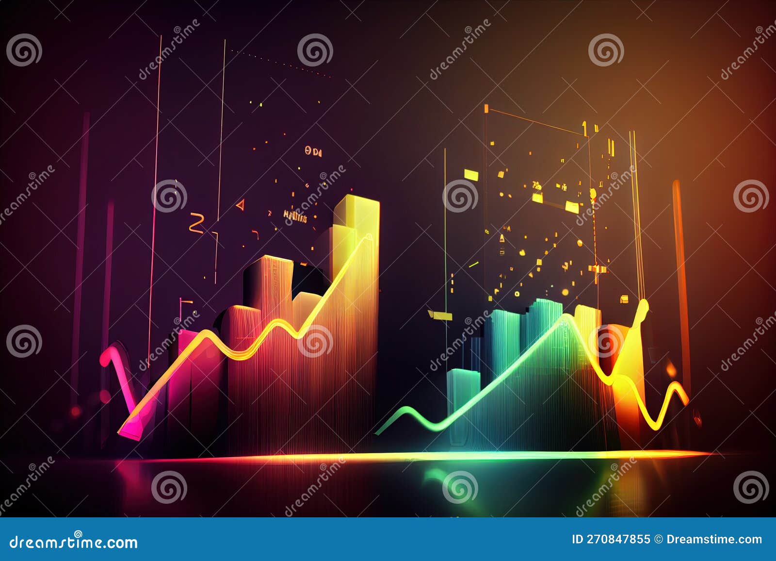 Display with data set stock illustration. Illustration of tech - 270847855