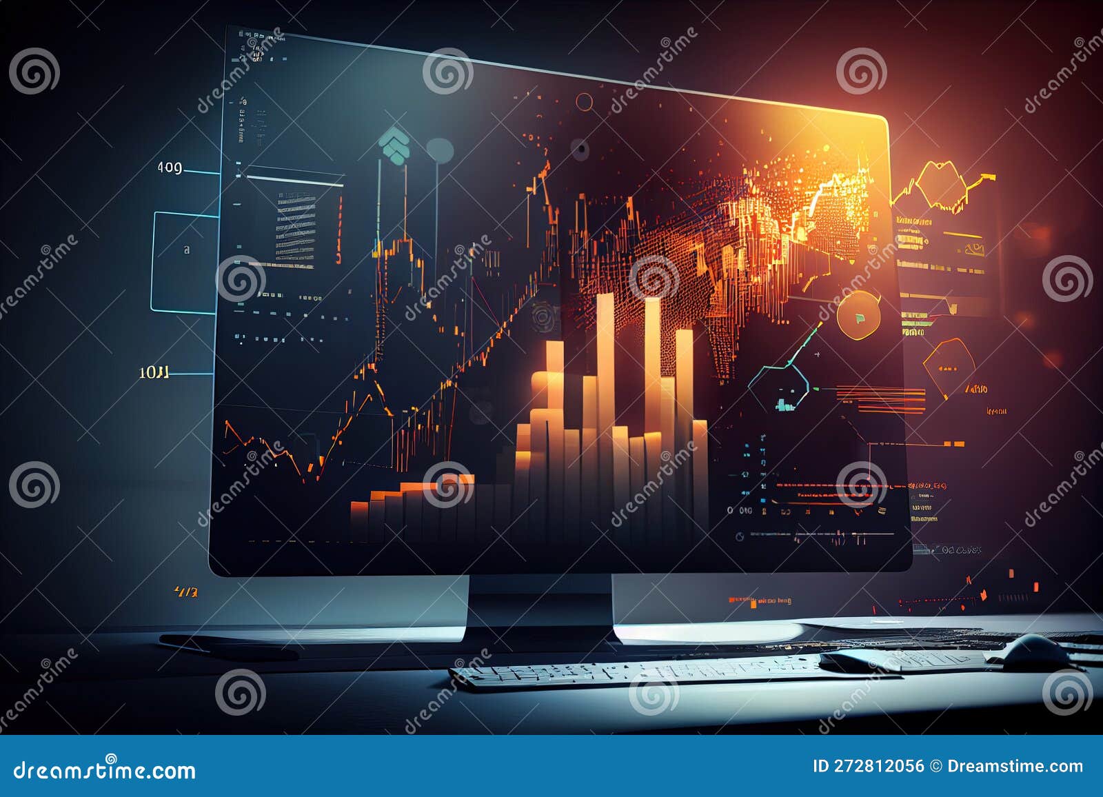 Display with data set stock photo. Image of business - 272812056