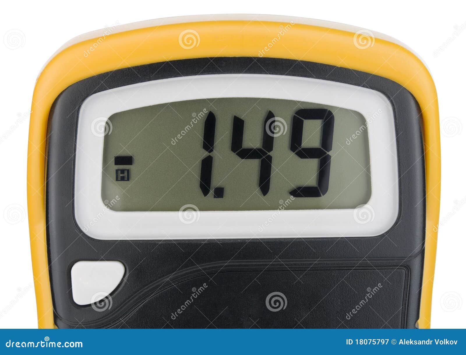Display of the Device for Electricity Measurement Stock Image - Image ...