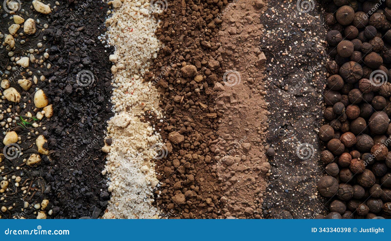 Two Types Of Soil With Different Colors And Structures Royalty-Free ...