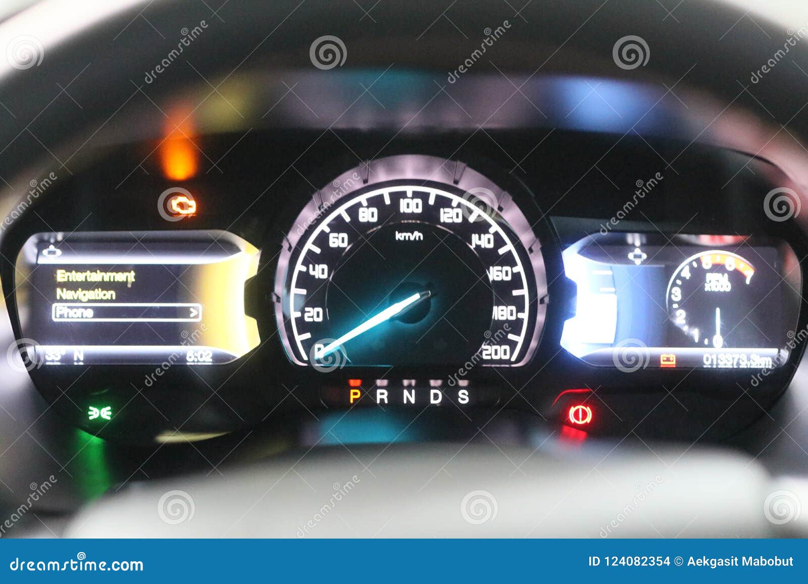 Status Bar Showing the Car`s Driving Tools. Stock Photo - Image of ...