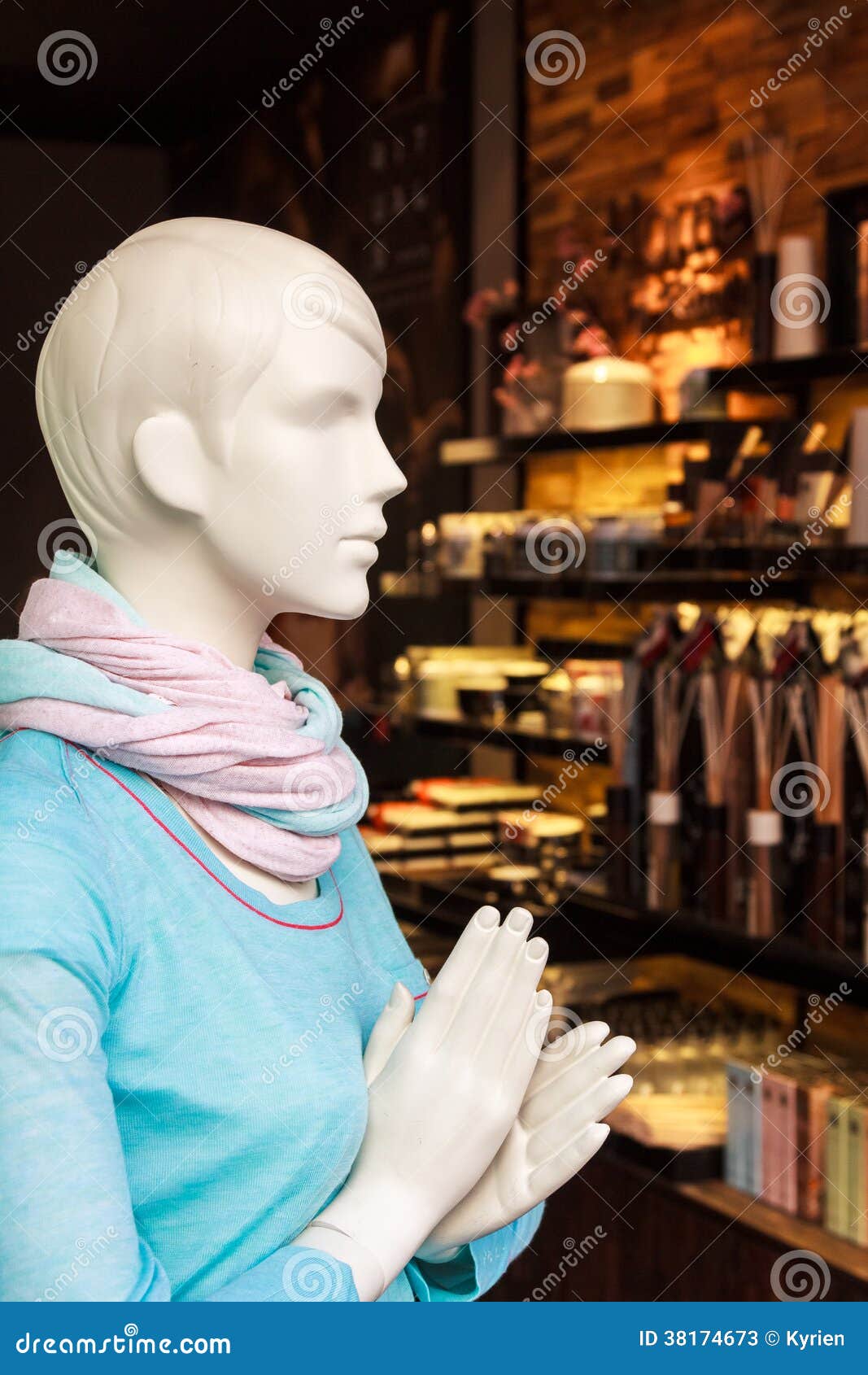 Display Dummy in Front of a Store Stock Image - Image of doll, interior ...