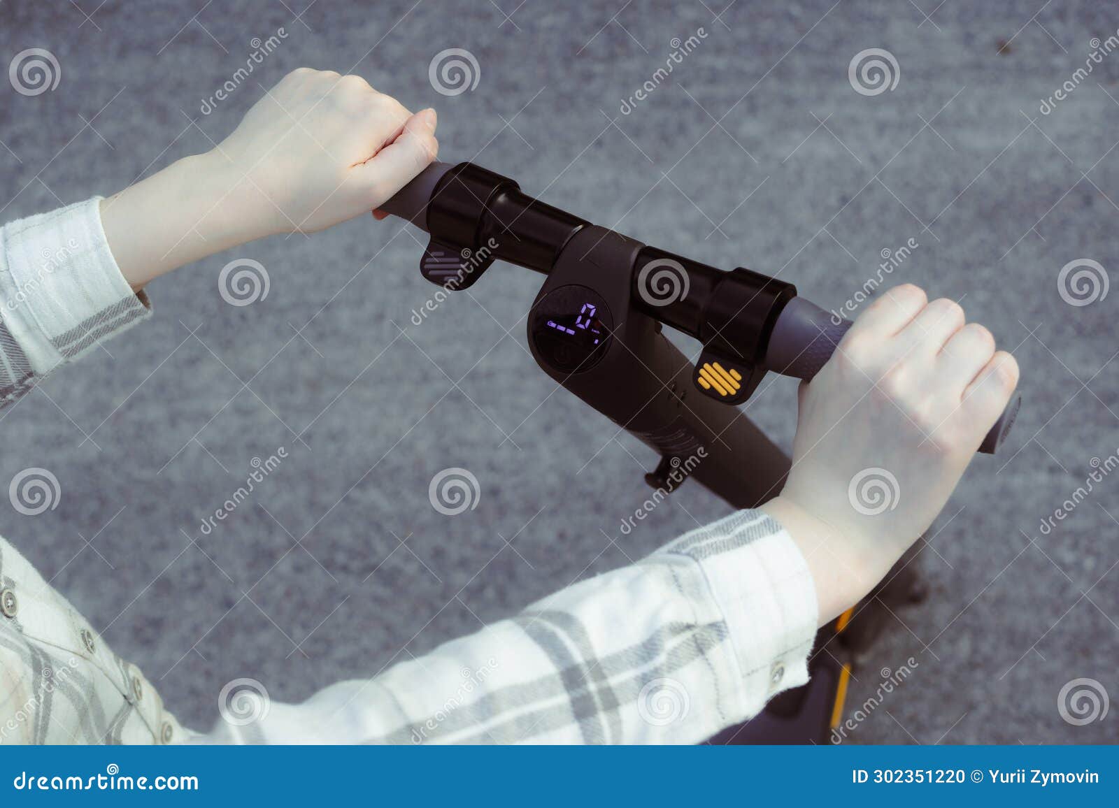 A Display of an Electric Scooter. Close-up Stock Photo - Image of ...