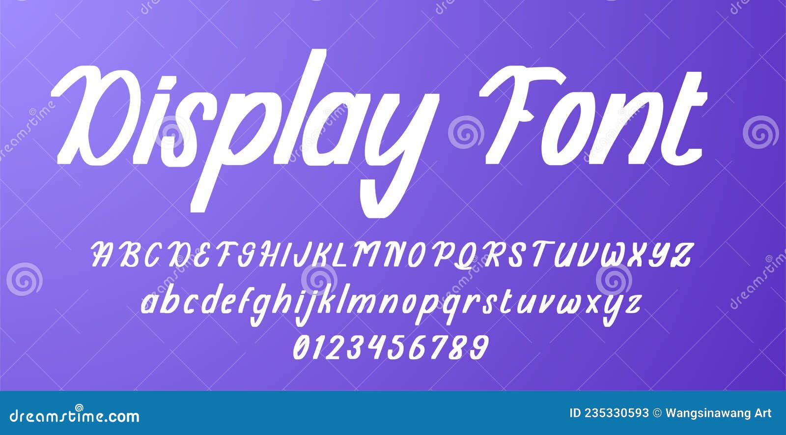 Display Font Alphabet Vector Illustration Isolated Background Stock ...