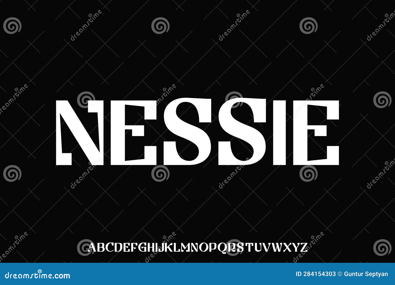 Display font vector design stock vector. Illustration of letters ...