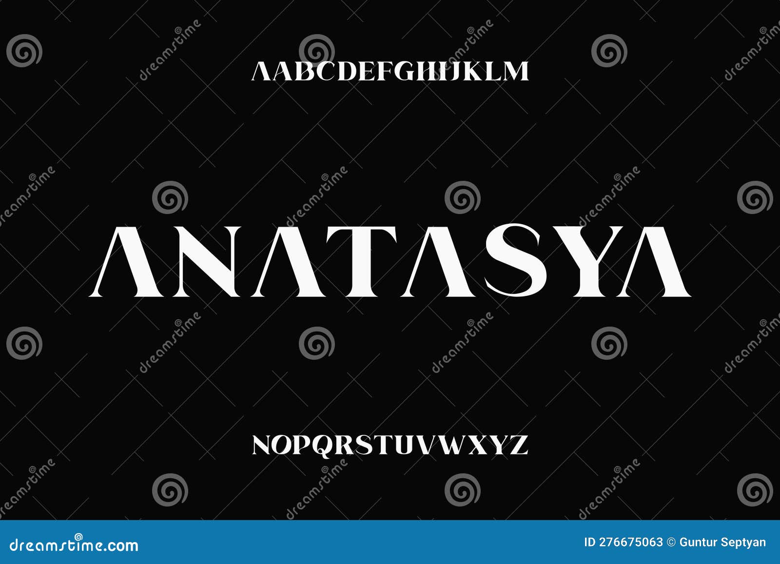 Display font vector design stock vector. Illustration of typeset ...
