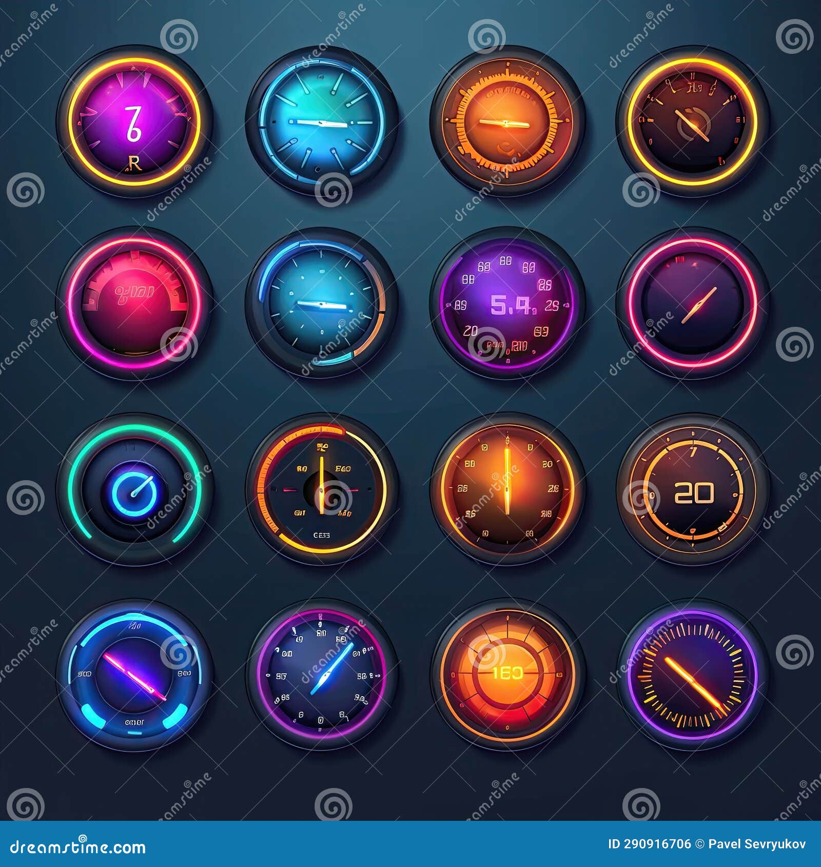 Display Games Speedometer Ai Generated Stock Photo - Image of ...