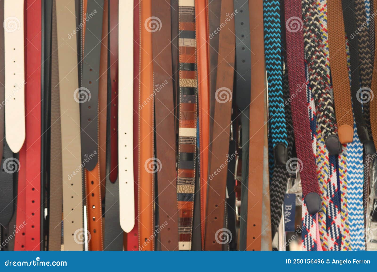 Display and Hanging Sets of Leather Straps- Editorial Photo - Image of ...