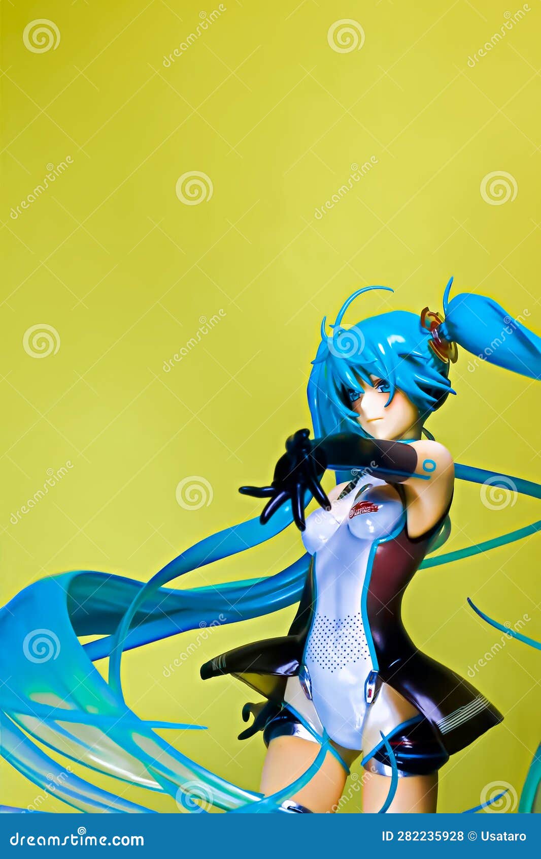 Display of HATSUNE MIKU the Racing Miku Stock Illustration ...