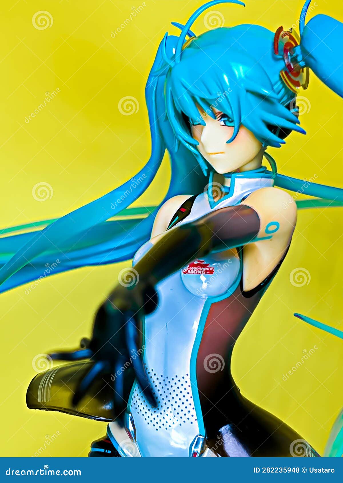 Display of HATSUNE MIKU the Racing Miku Stock Illustration ...