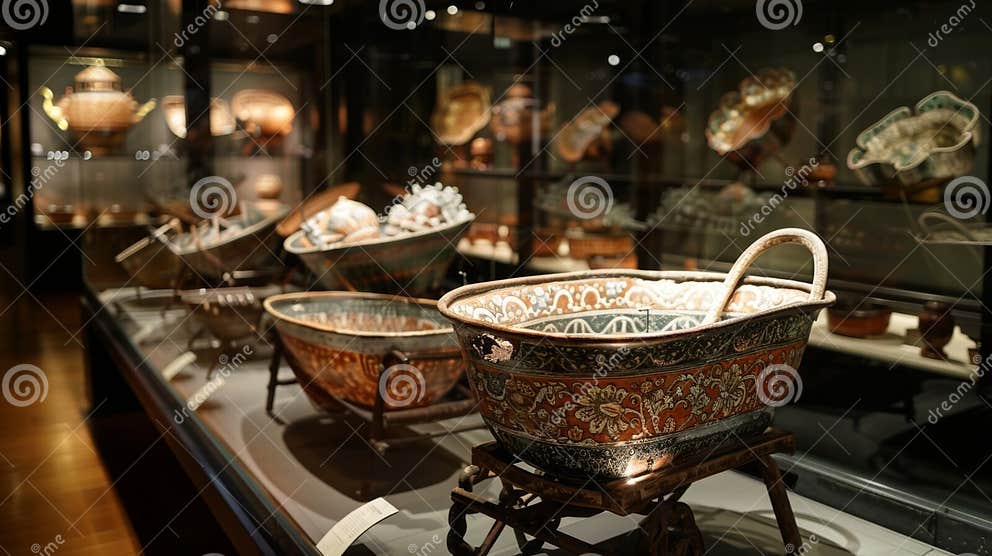 The Display Includes a Selection of Archaic Wheelbarrows Adorned with ...