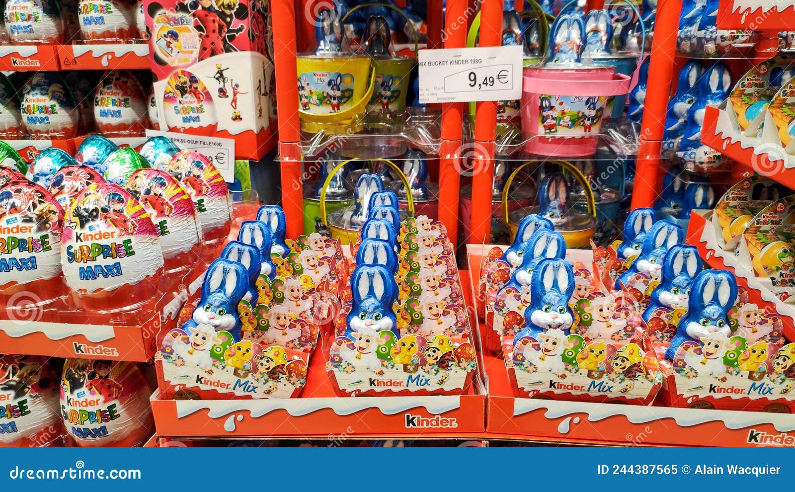 Display of the Kinder Chocolate Range in a Store Editorial Image ...