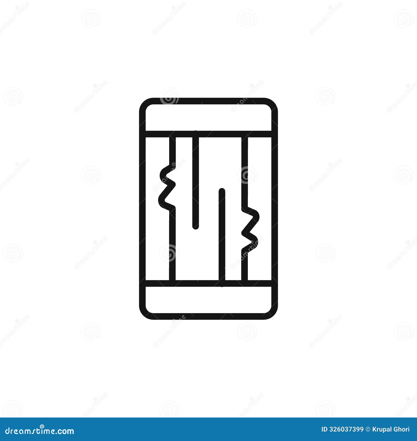 Display or Lcd Issues Logo Sign Vector Outline Stock Illustration ...