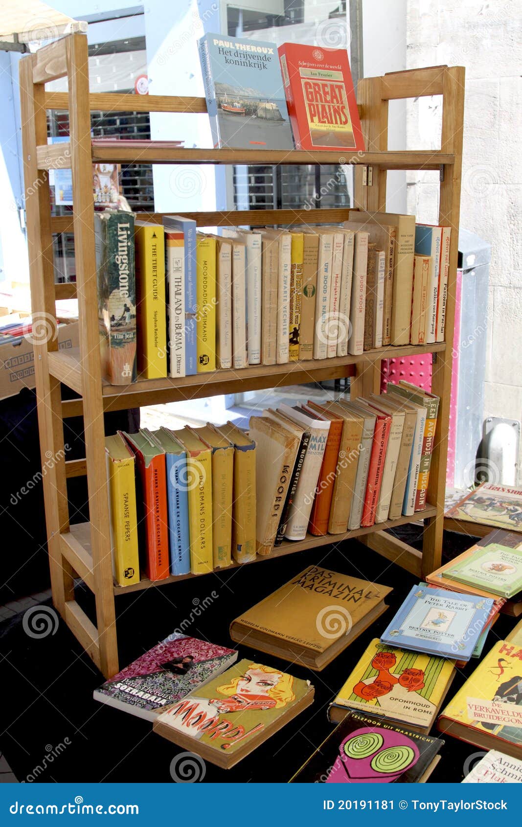 A Display in the Market on a Book Shelf Editorial Photo - Image of ...