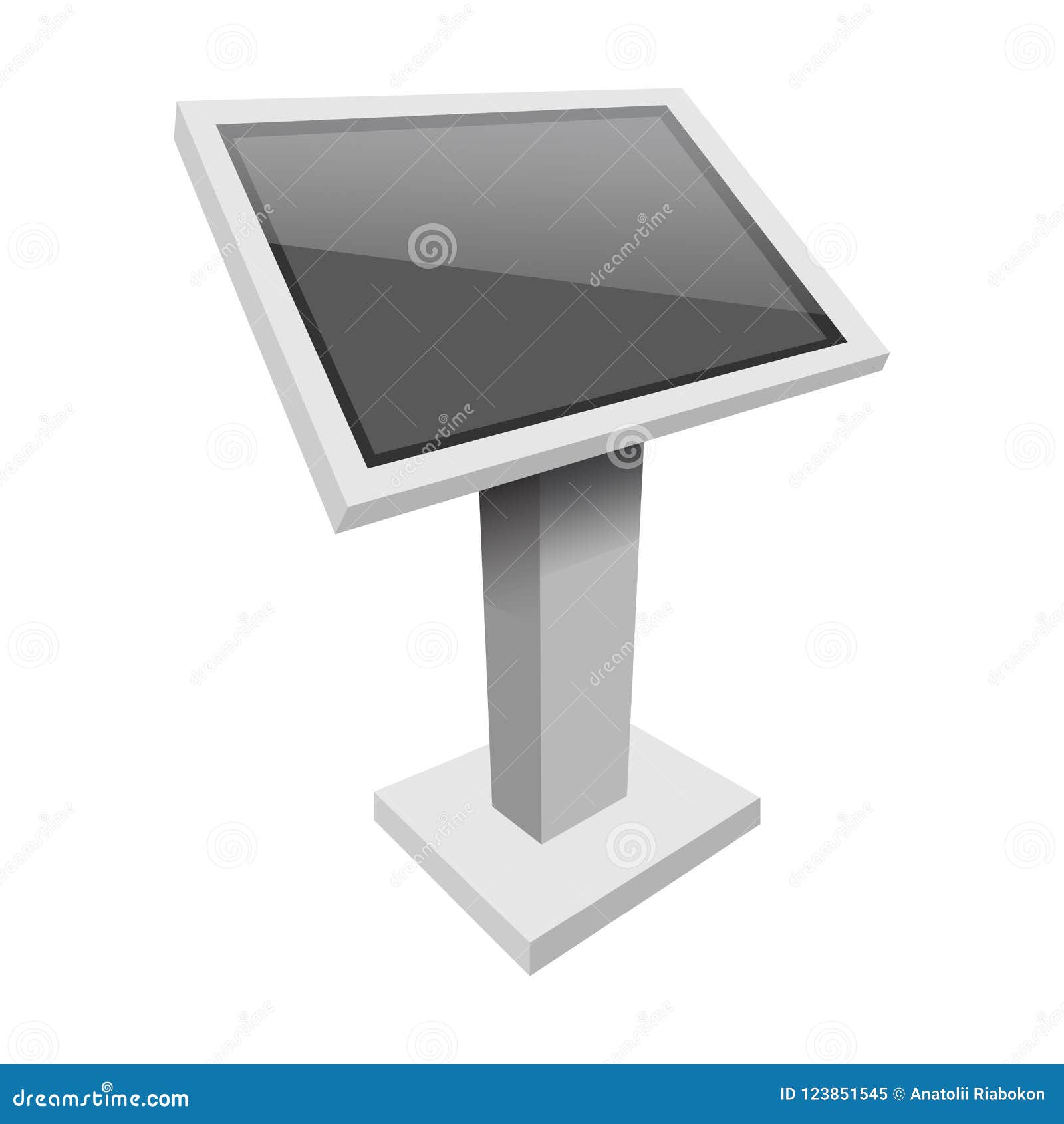 Display Mockup, Realistic Style Stock Illustration - Illustration of ...