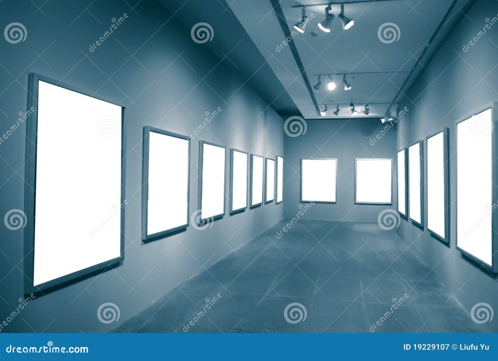 Display in a museum frame stock image. Image of view - 19229107