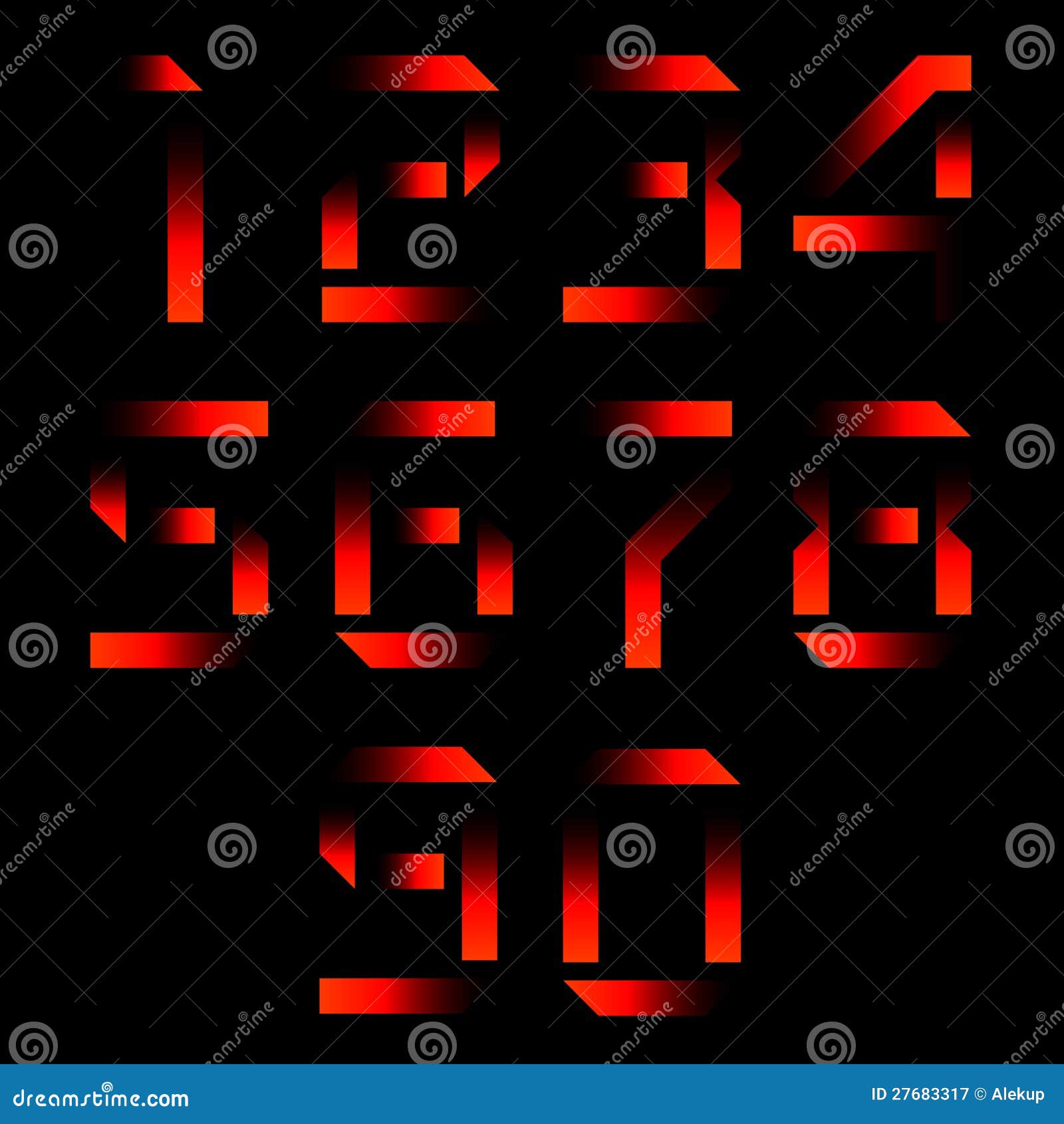 Display numbers stock vector. Illustration of military - 27683317