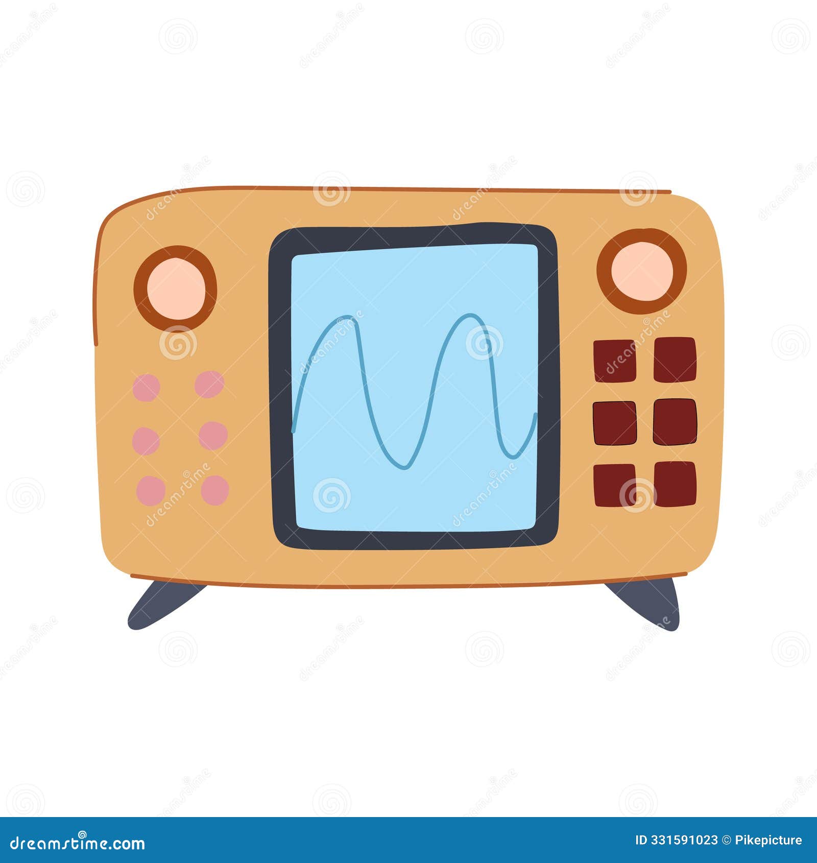 Probe Oscillograph Cartoon Vector Illustration | CartoonDealer.com ...