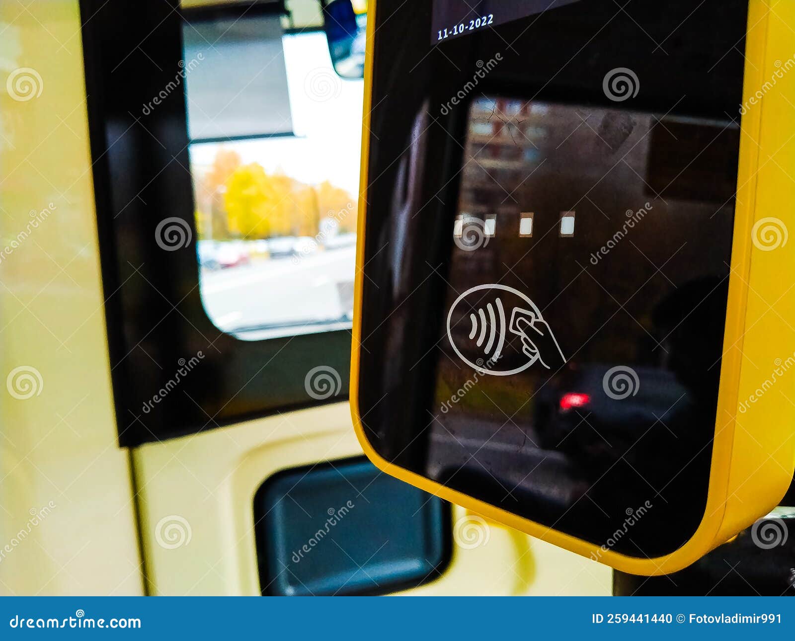 Display for Payment of Fares in Public Transport Stock Photo - Image of ...