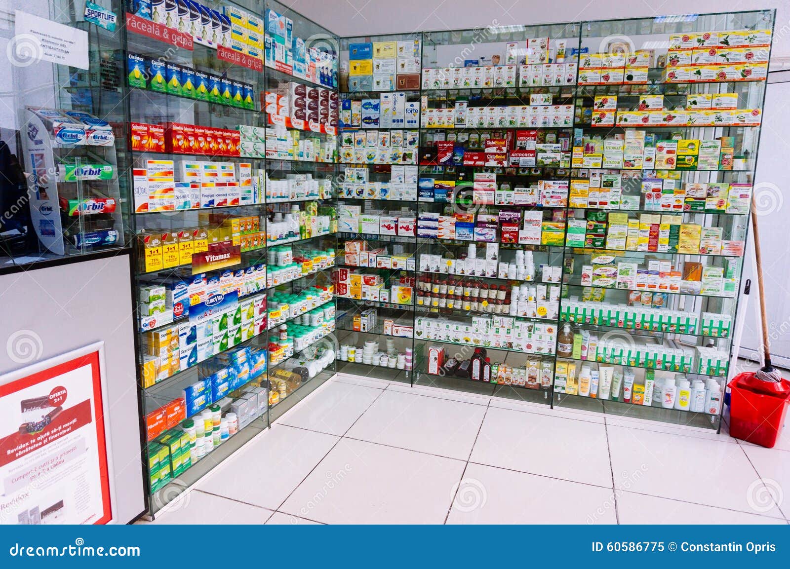 Display in pharmacy editorial image. Image of chemist - 60586775