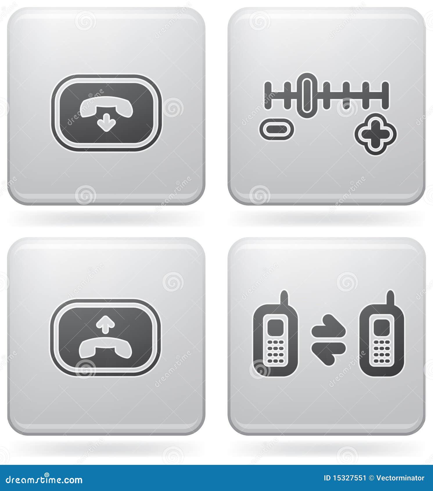 Display Phone Icons stock vector. Illustration of handset - 15327551