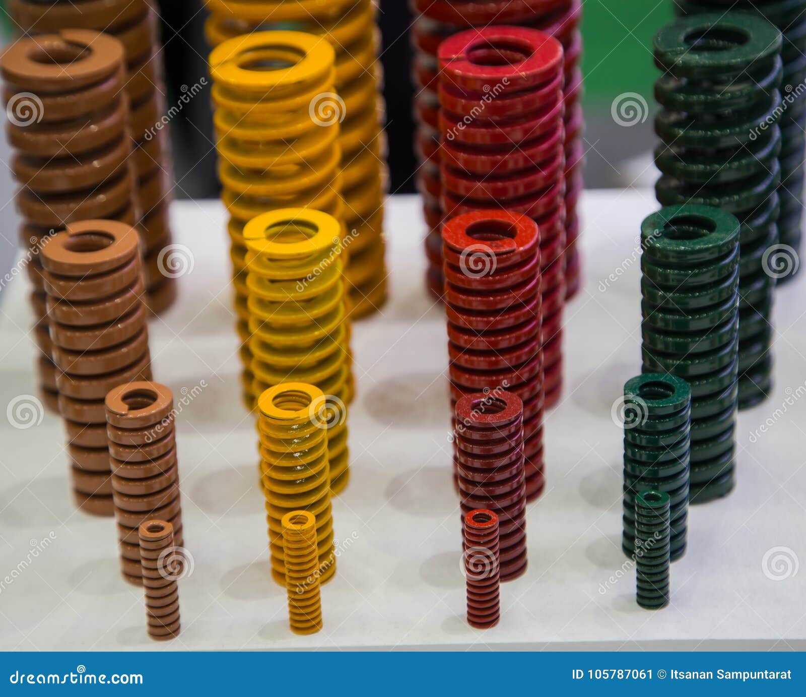Colorful coil spring stock image. Image of product, factory - 105787061