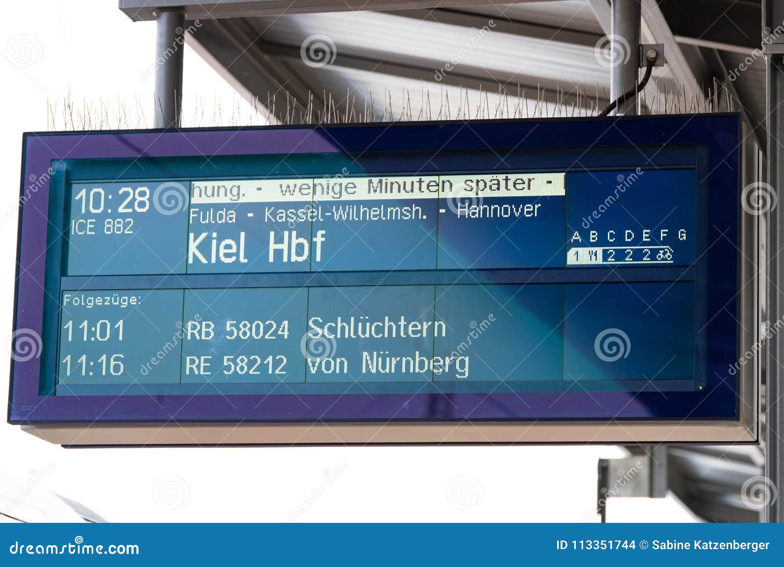 Display in a Railway Station Stock Photo - Image of european, travel ...