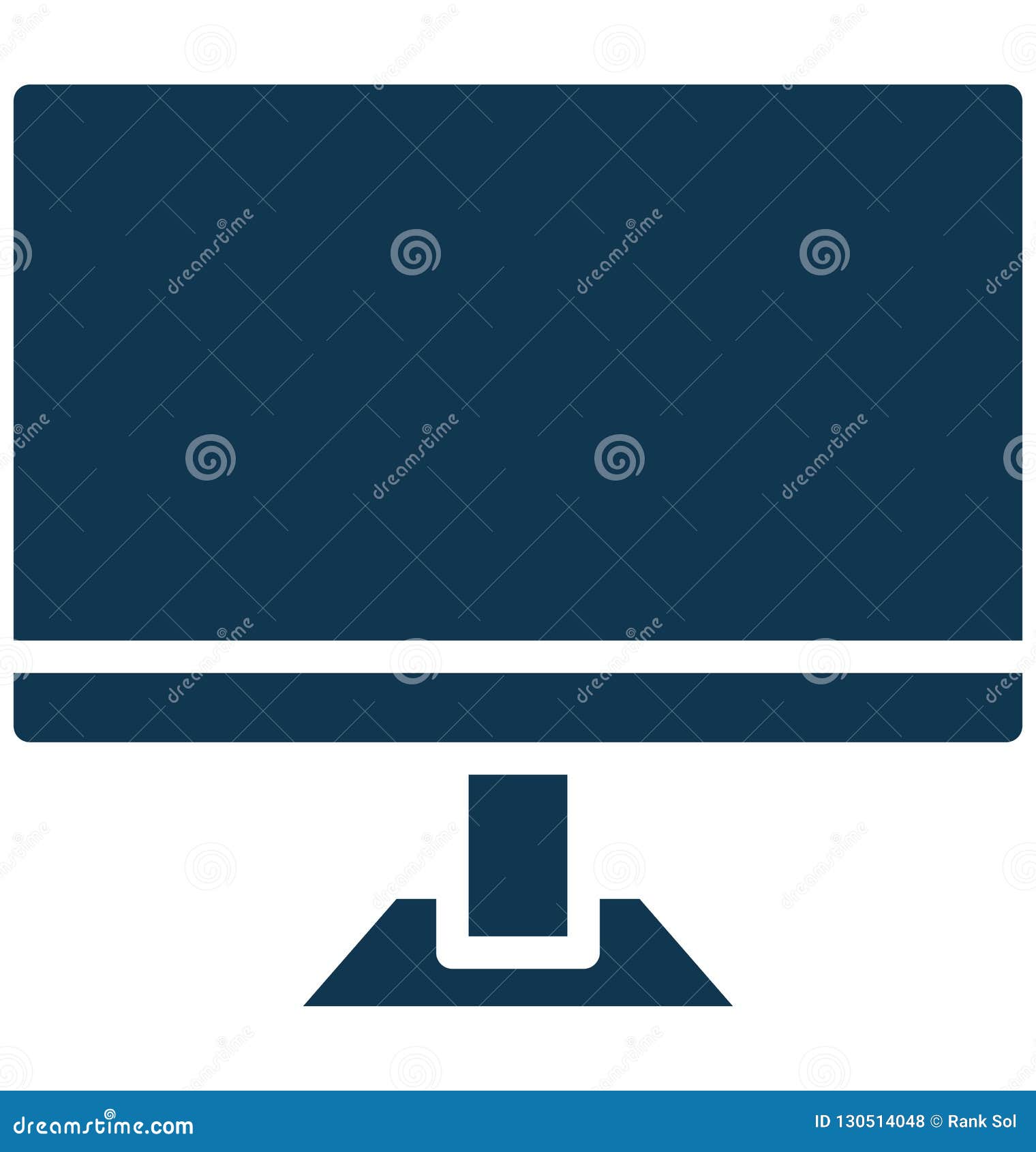 Display, Screen Isolated Vector Icon that Can Be Easily Edited in Any ...
