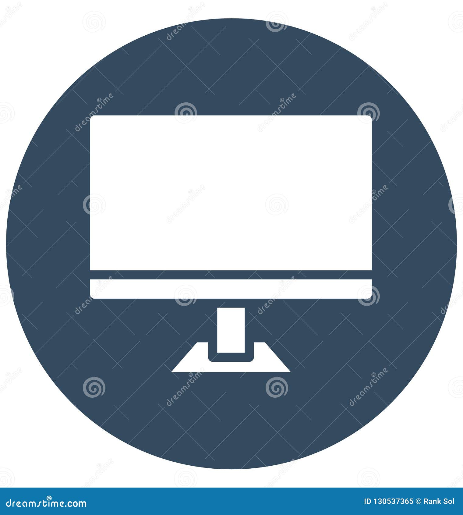 Display, Screen Isolated Vector Icon that Can Be Easily Edited in Any ...