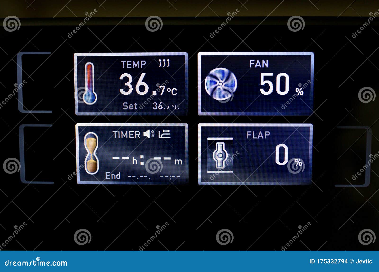 Display Screen of Modern Incubator in Laboratory Stock Photo - Image of ...