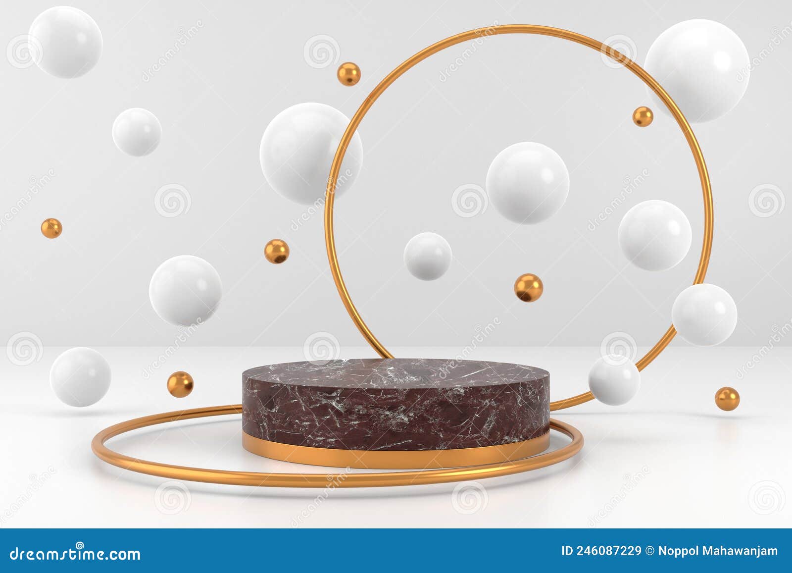 Display Stand Design with Luxury Concepts. 3D Rendering Stock ...